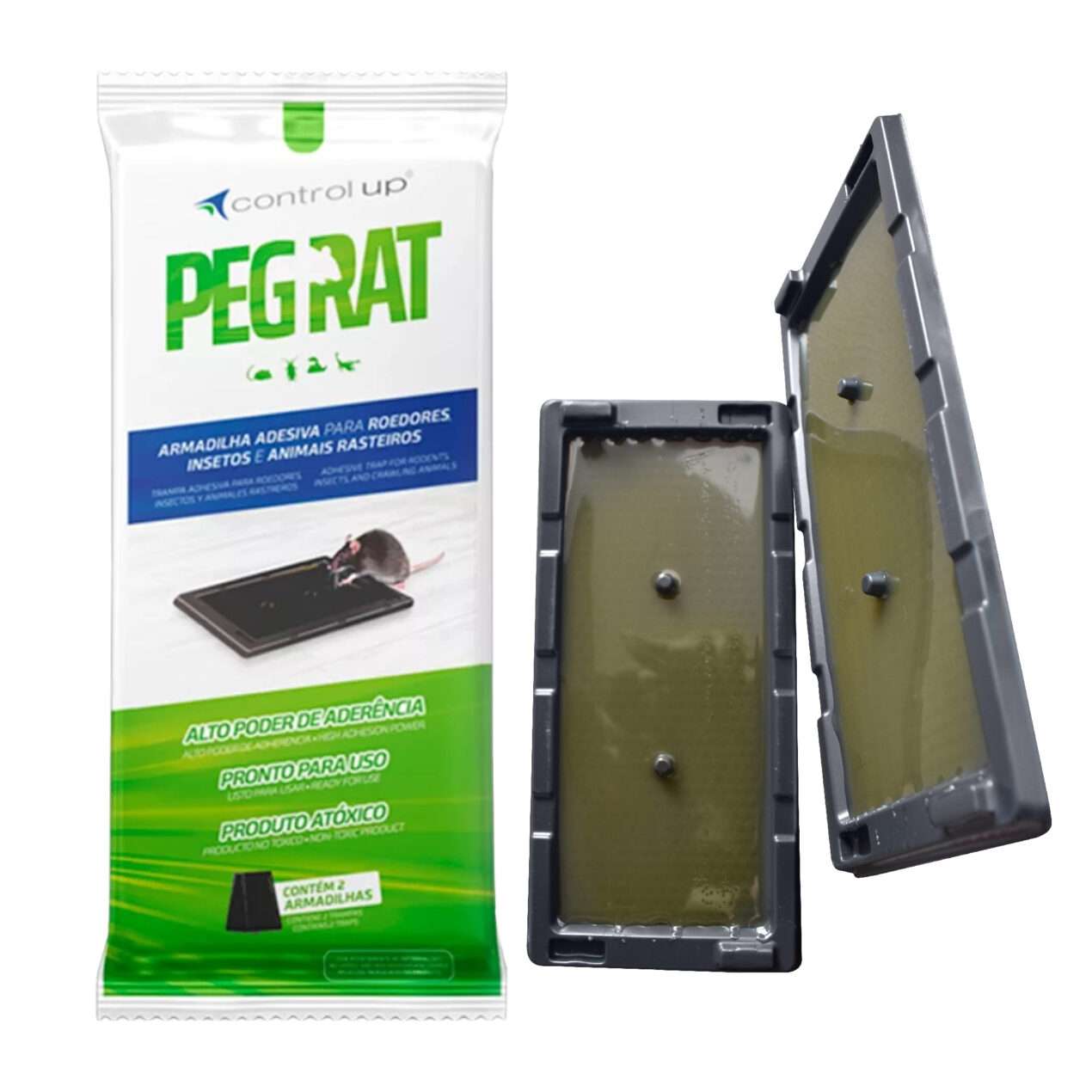 PEG RAT TRADICIONAL (Trampa adhesiva para roedores)-Pqte x 02 Tabletas ...