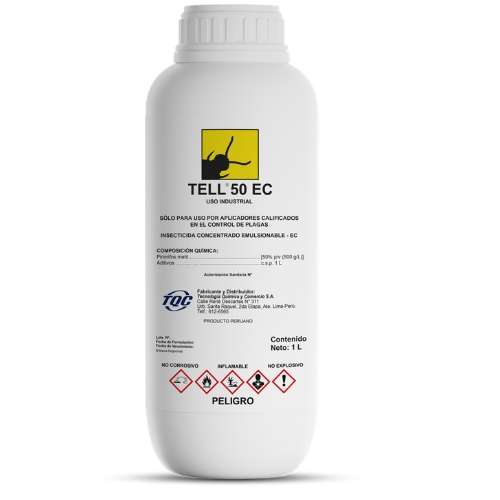 TELL 50 E.C FRASCO X 1 LITRO |PIRIMIFOS METIL 50% | INSECTICIDA ...